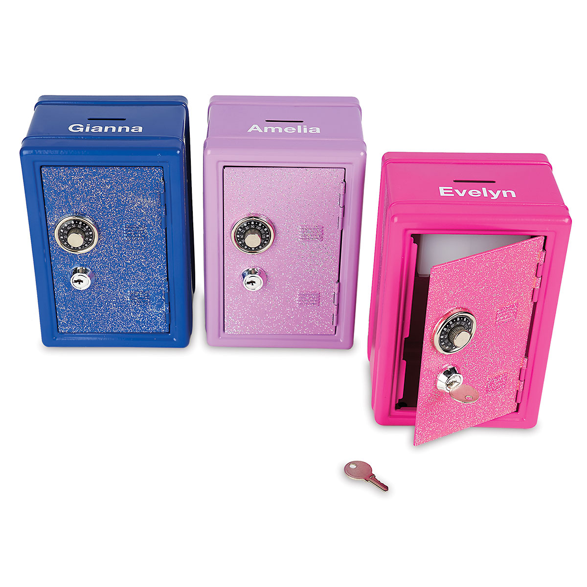Personalized Glitter Locker Safe Bank | Current Catalog