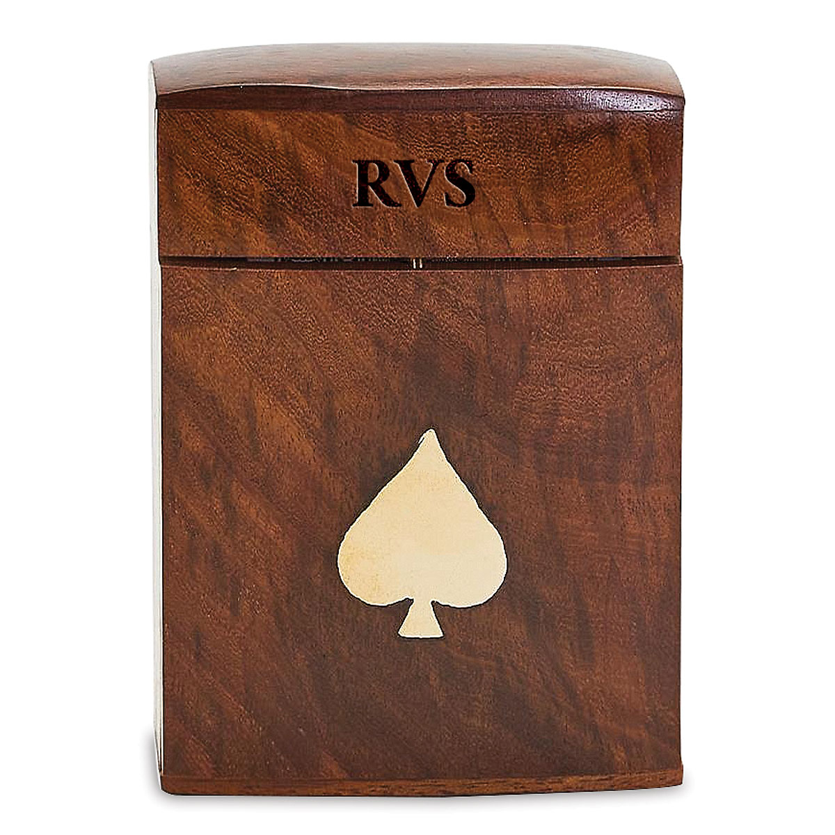 Wood Playing Card Monogrammed Box Set | Current Catalog