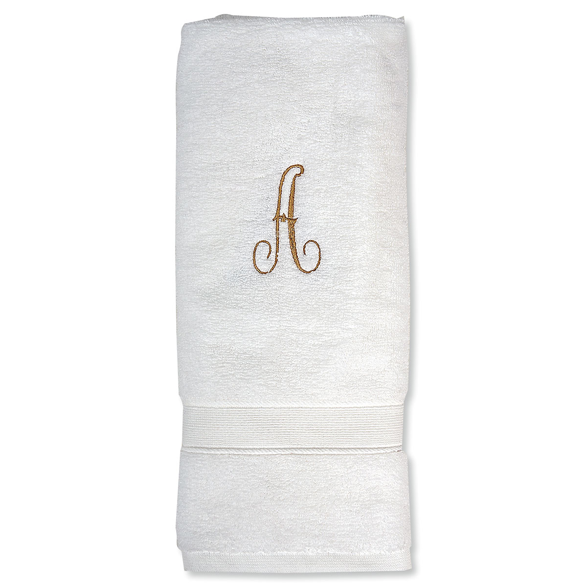 White Monogrammed Hand Towels | Current Catalog