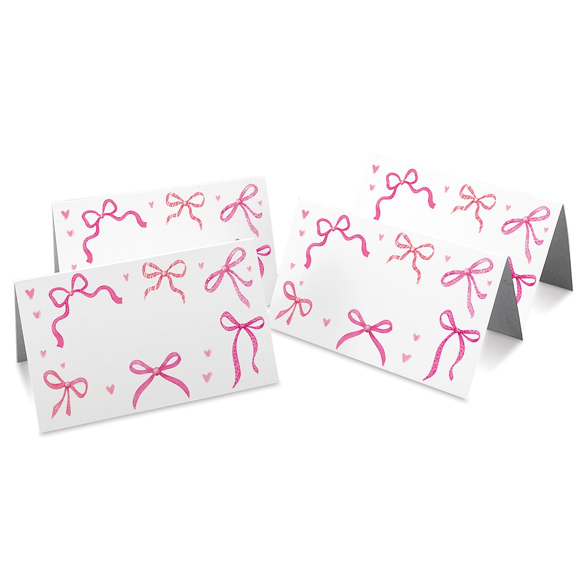 Pink Bows Place Cards | Current Catalog