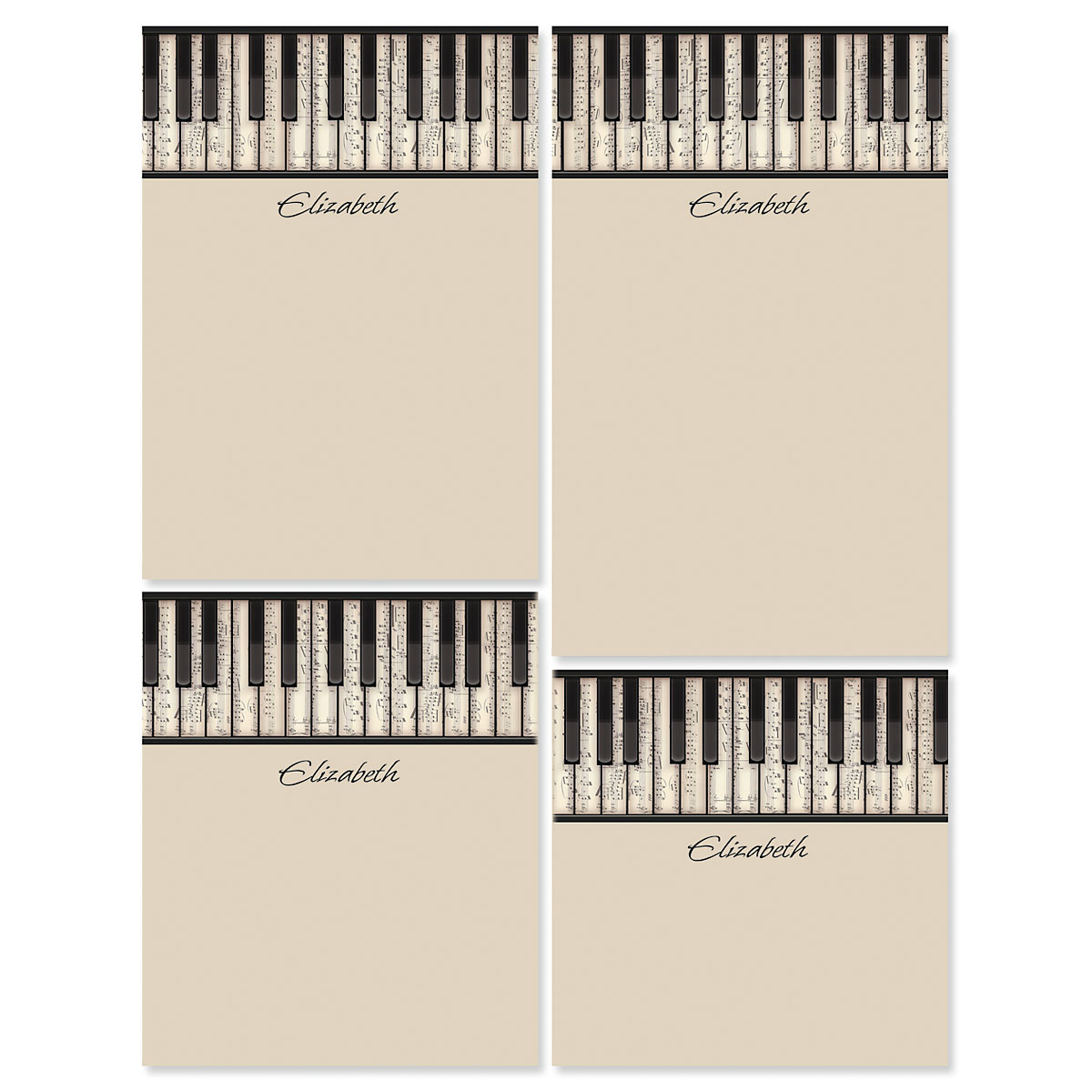 Keyboard Personalized Notepad Set | Current Catalog