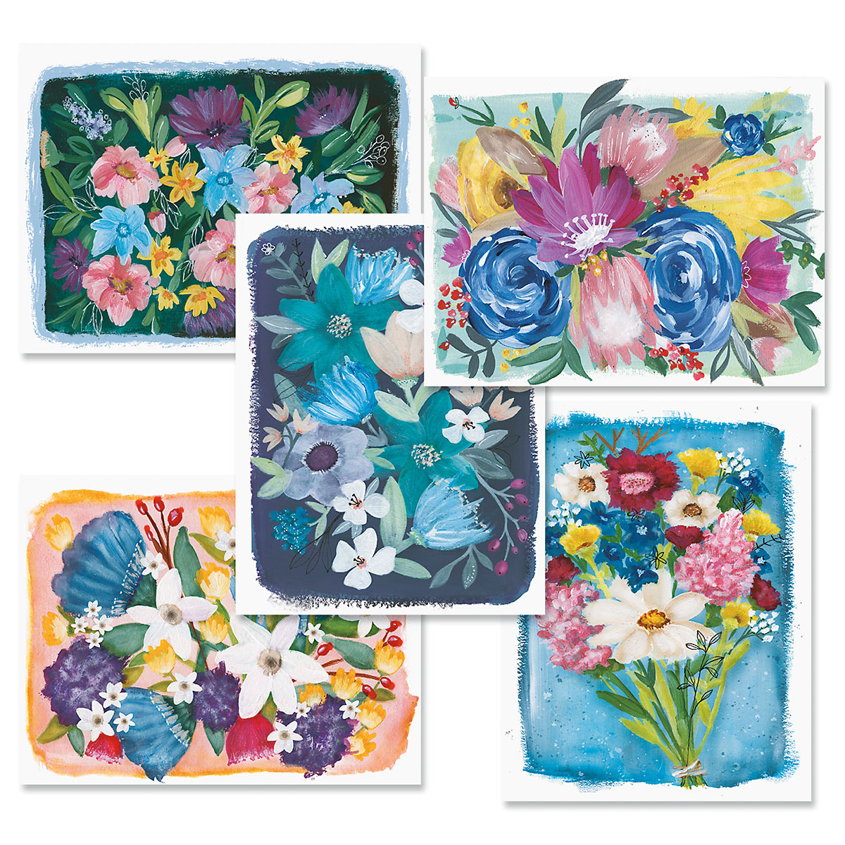 Painterly Flowers Note Cards | Current Catalog