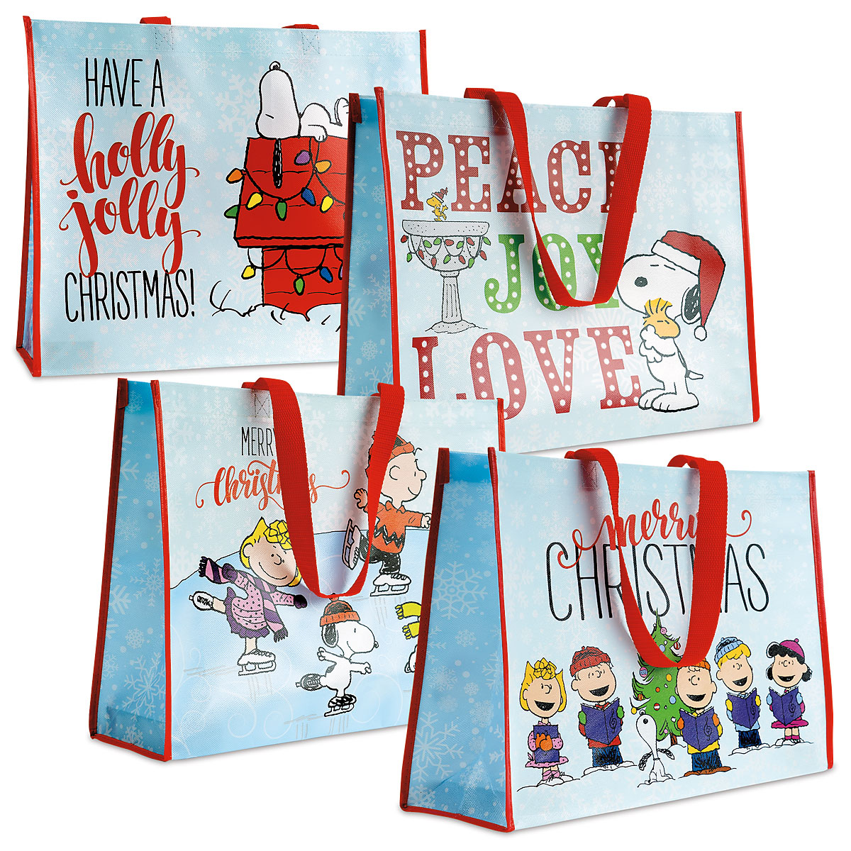 PEANUTS® Christmas Medium Shopping Tote Bag | Current Catalog