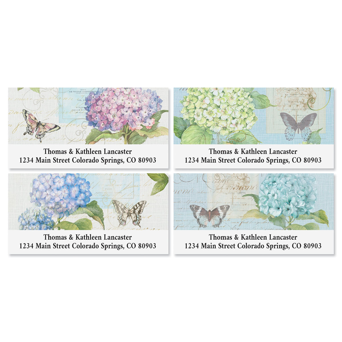 Hydrangea Deluxe Address Labels | Current Catalog
