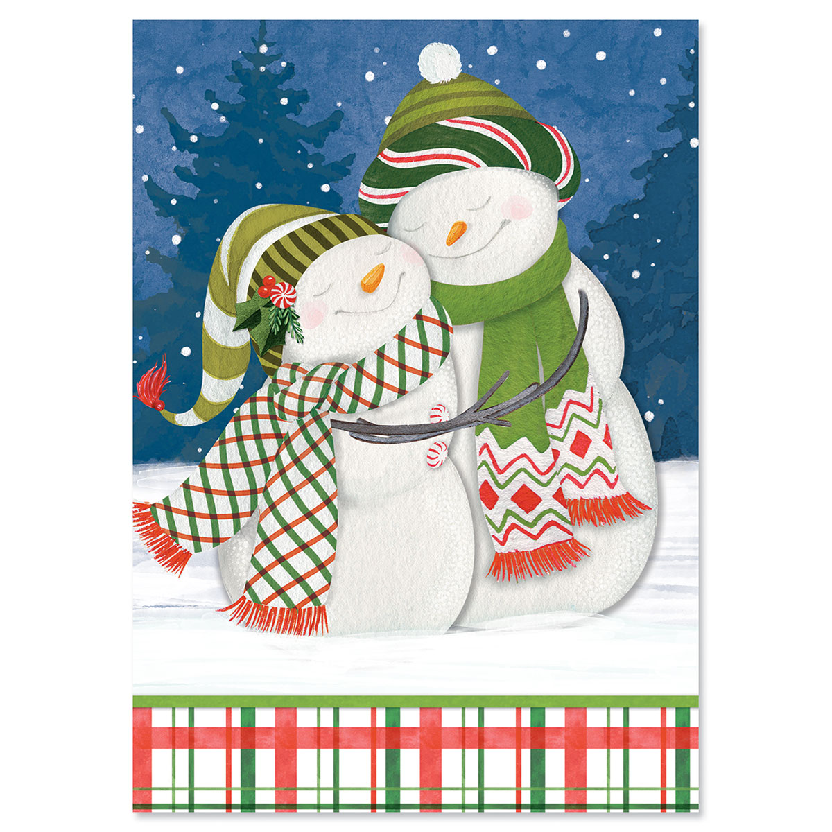 Snowmen Couple Christmas Cards | Current Catalog