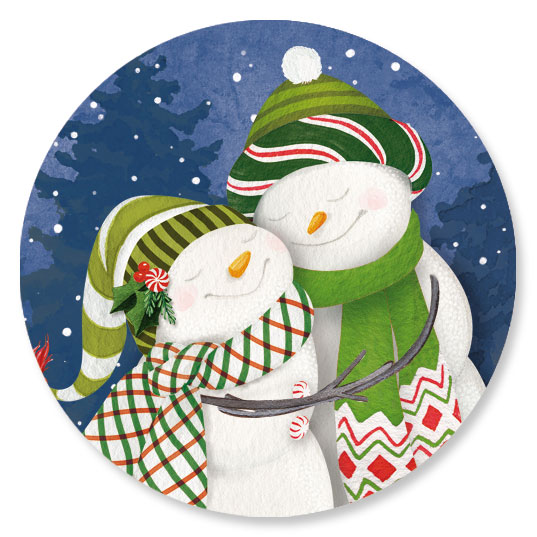 Snowmen Couple Seals 902292 | Current Catalog