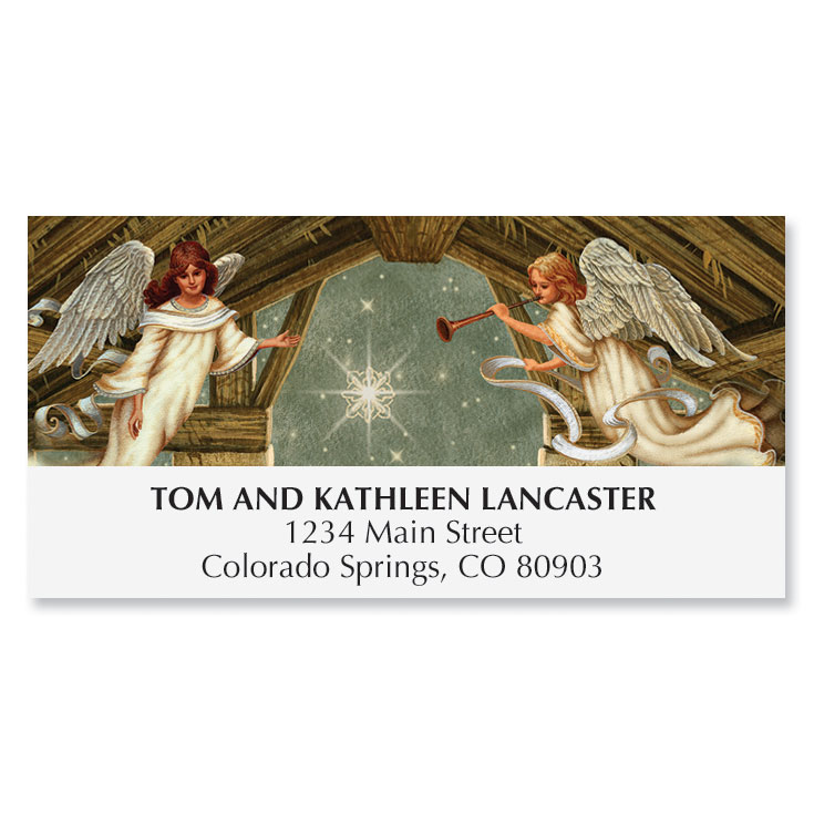 Golden Nativity Deluxe Address Labels | Current Catalog