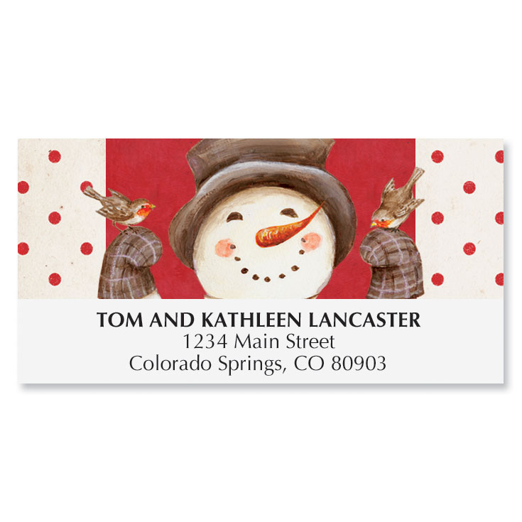 Joyful Snowman Deluxe Address Labels | Current Catalog