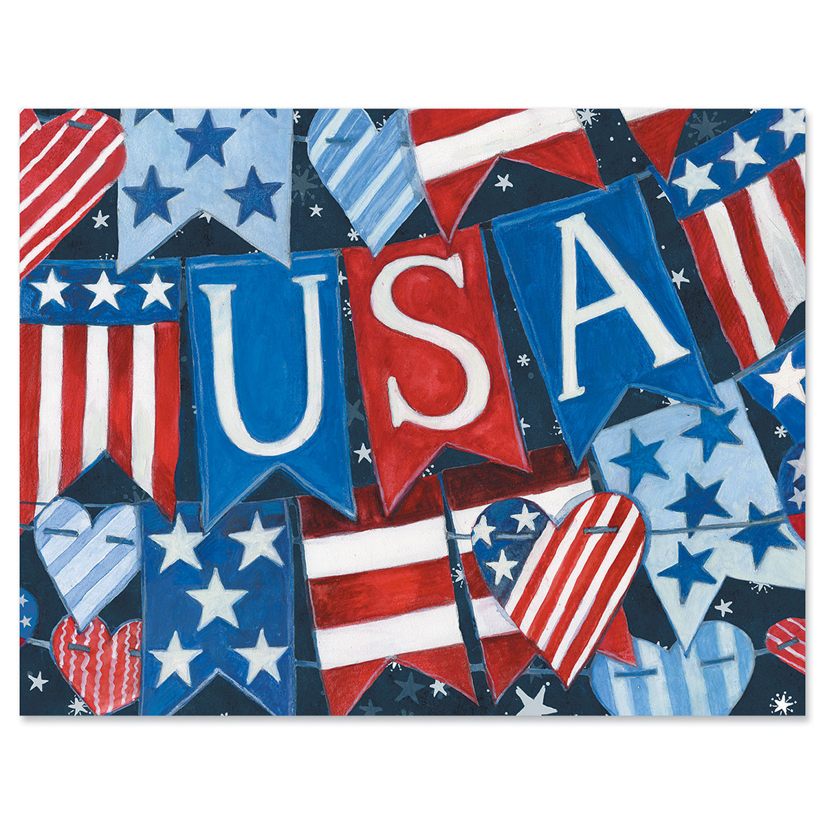 Patriotic Banner Note Cards | Current Catalog