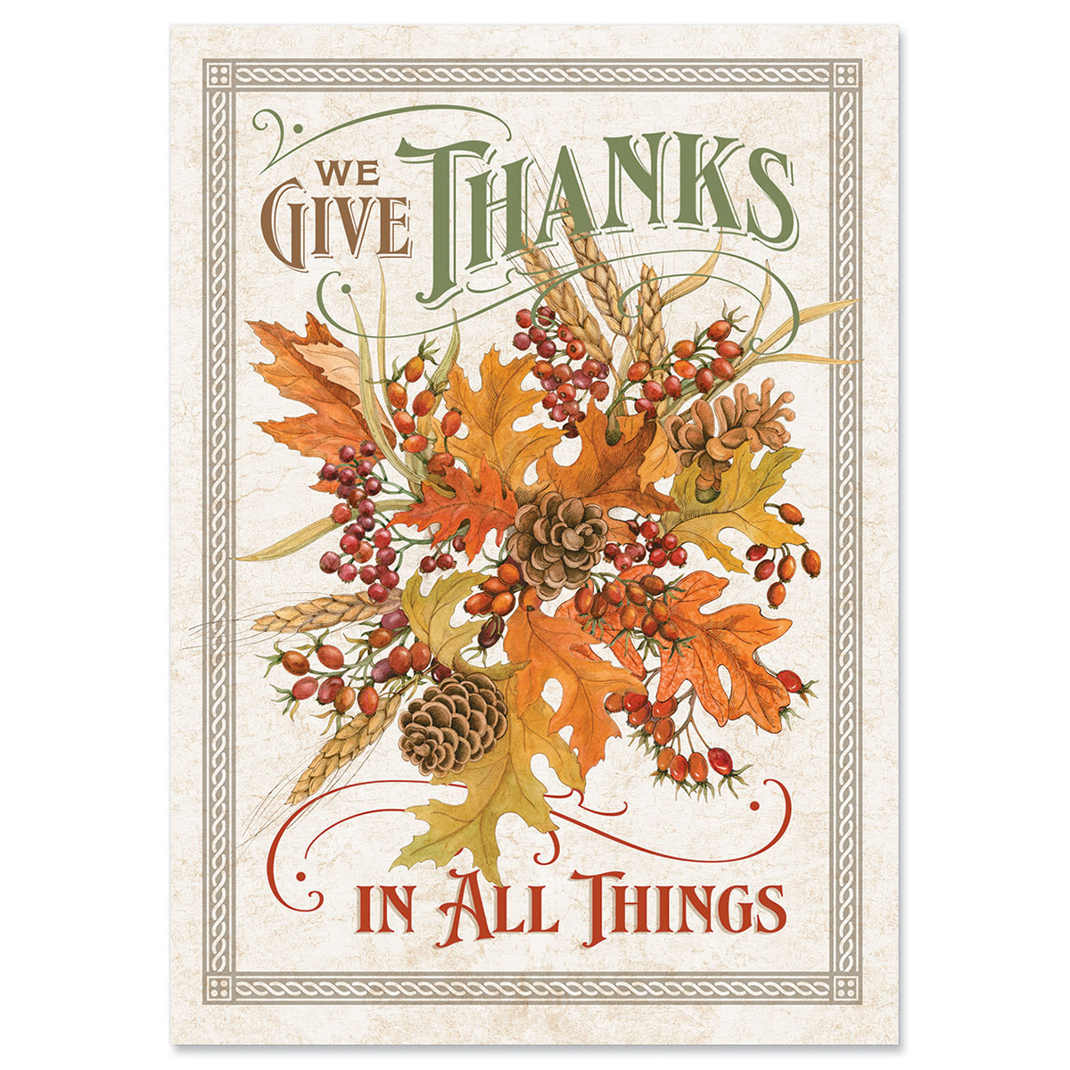 We Give Thanks Thanksgiving Cards | Current Catalog