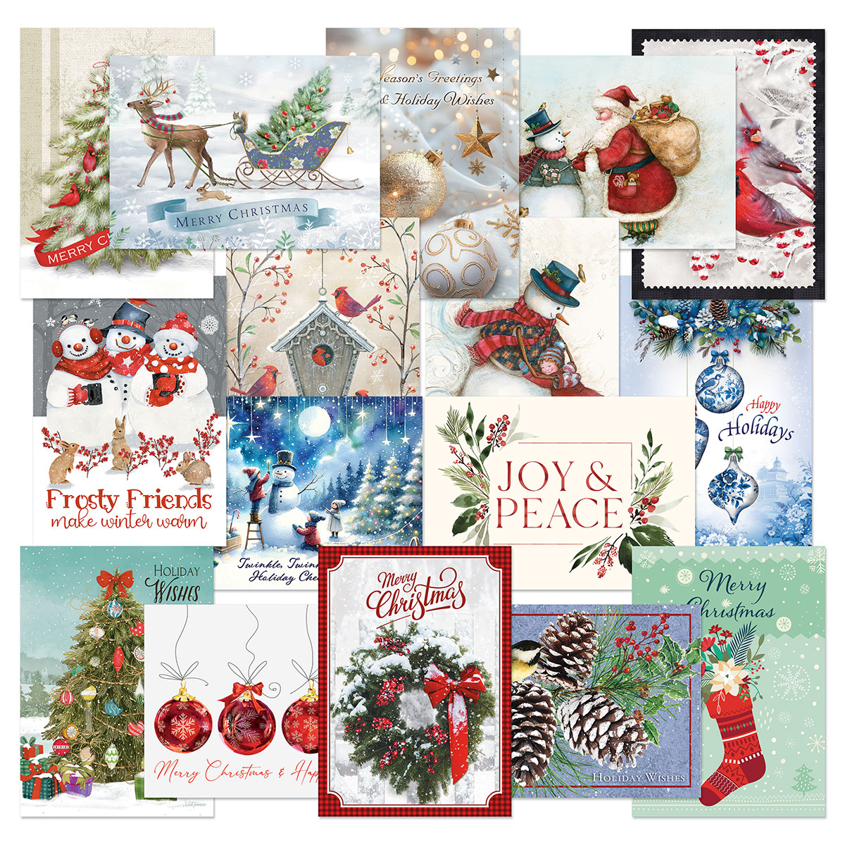 Happy Holidays Classic Christmas Cards Value Pack | Current Catalog
