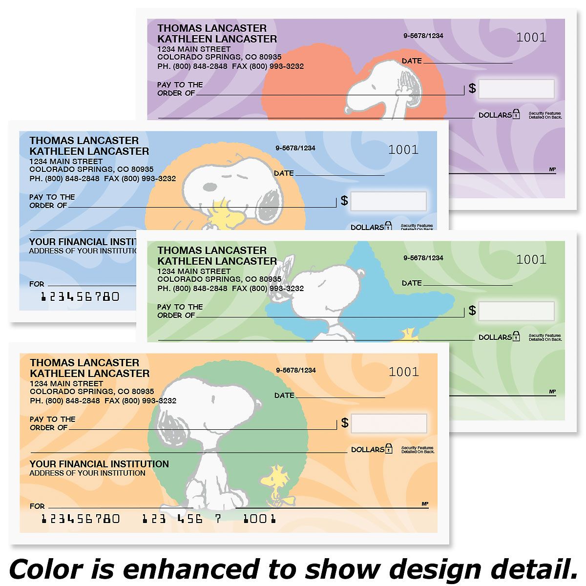 Snoopy™ & Woodstock Premium Checks | Current Catalog