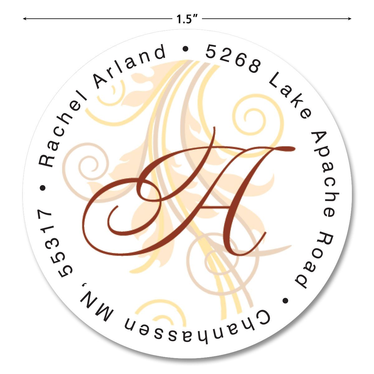 Tred Lightly Round Address Label | Current Catalog