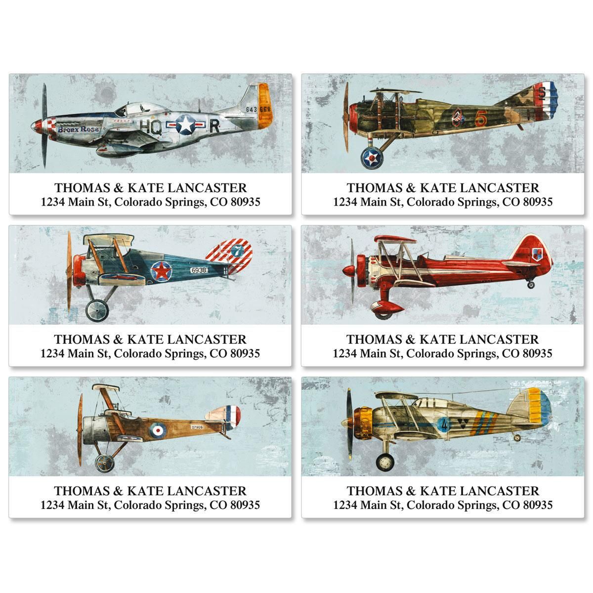 Vintage Airplanes Deluxe Label | Current Catalog