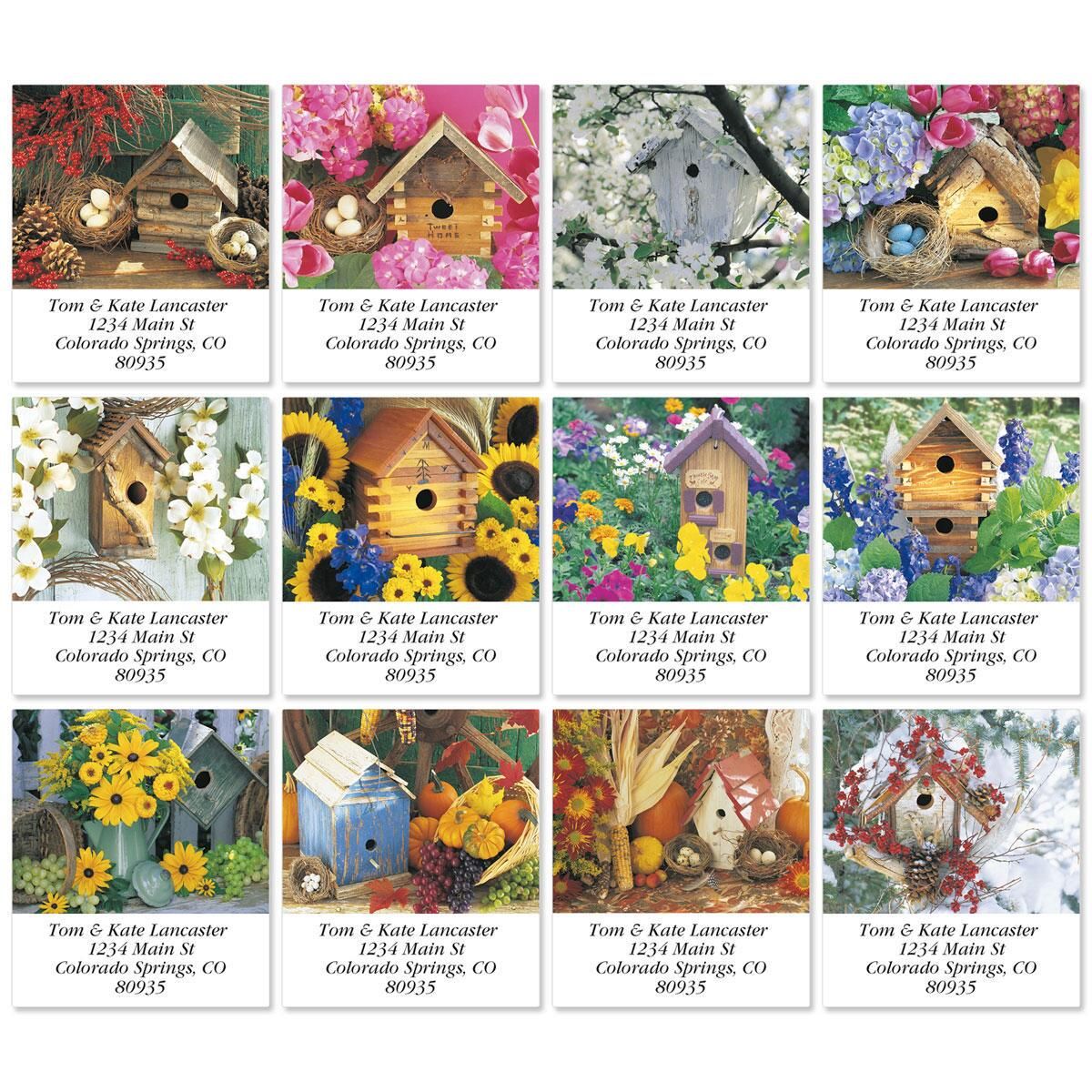Seasonal Birdhouses Select Address Labels | Current Catalog