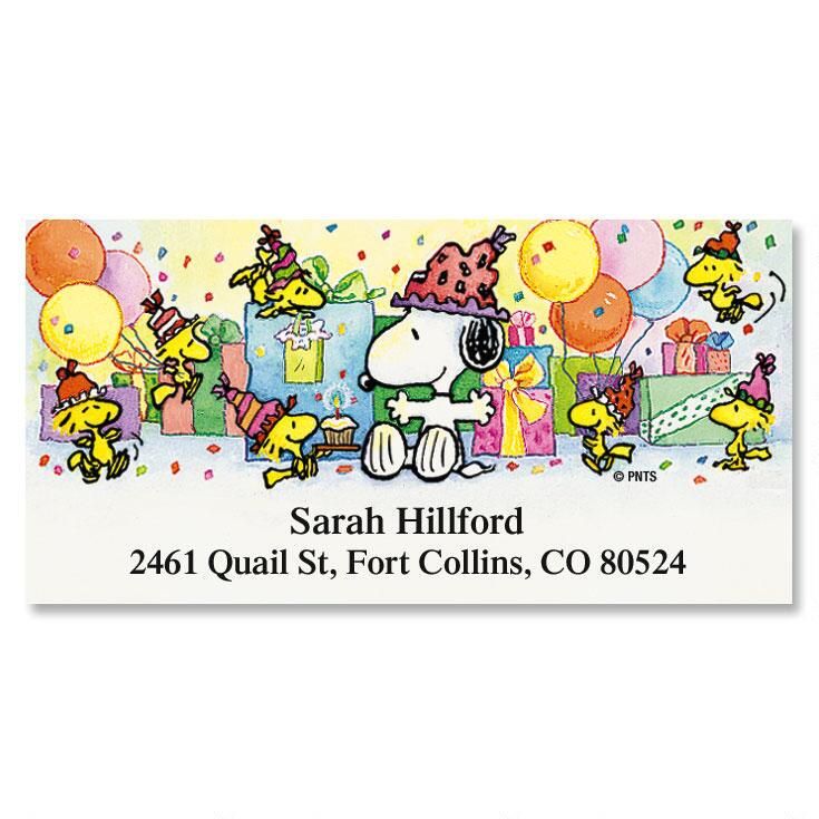 Peanuts Snoopy Year Round Deluxe Labels | Current Catalog