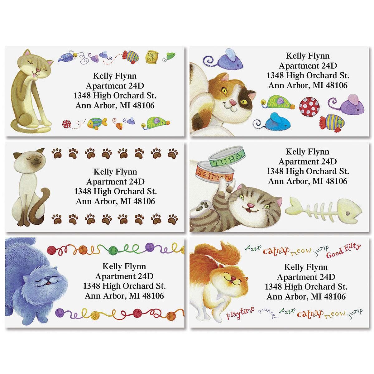 The Cat s Meow Border Address Labels Current Catalog