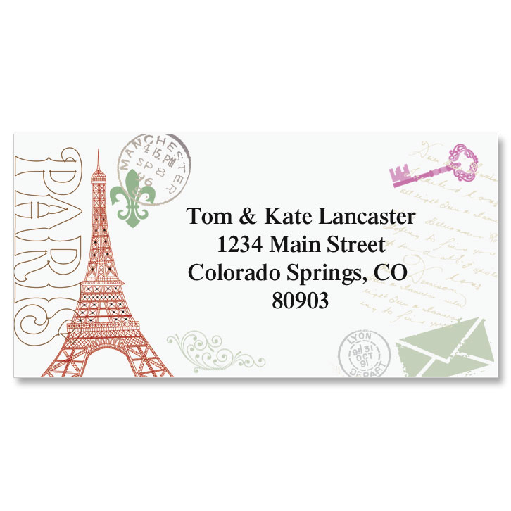 Paris Border Address Labels | Current Catalog