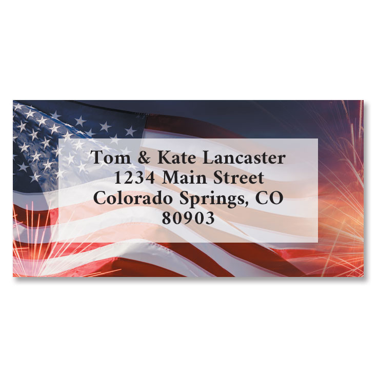 American Celebration Border Address Labels | Current Catalog
