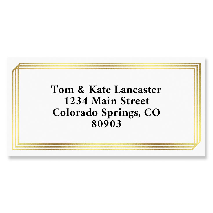 Triple Border Address Labels | Current Catalog
