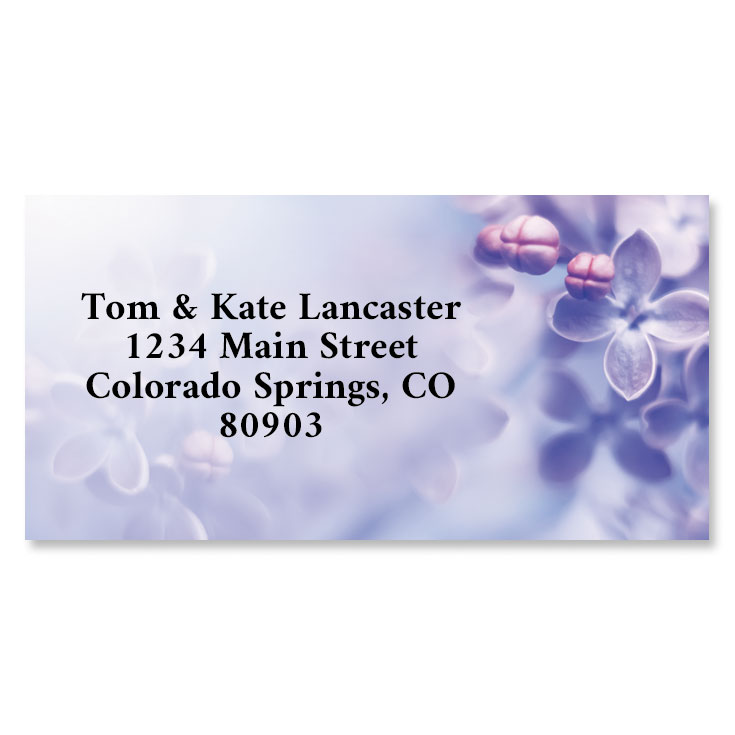 Lilac Border Address Labels | Current Catalog