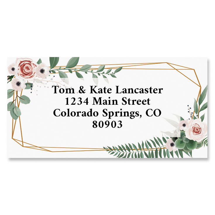 Light Spring Border Address Labels | Current Catalog