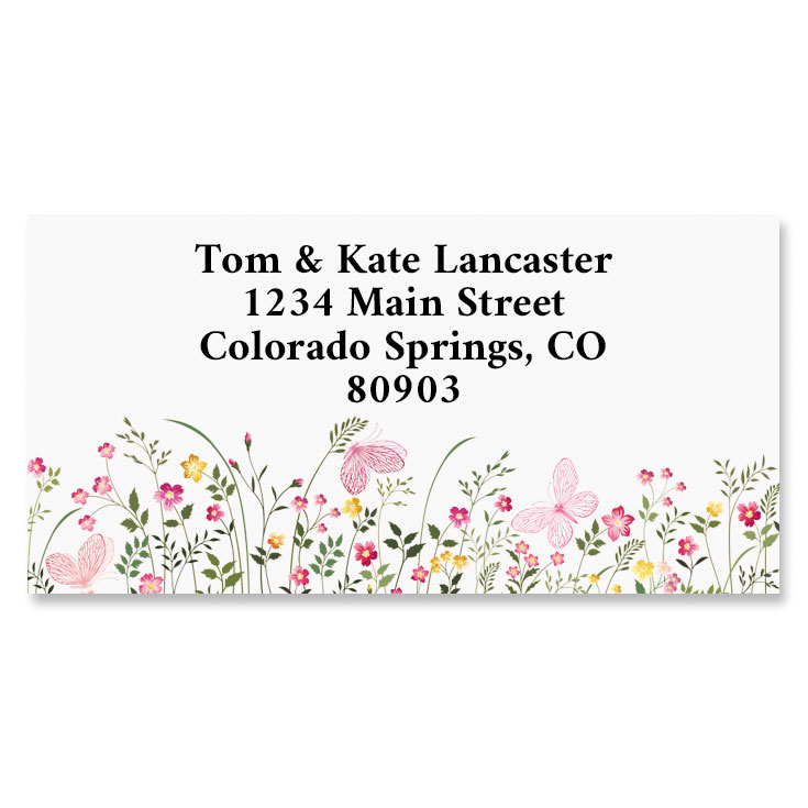 Flower Bed Border Address Labels | Current Catalog