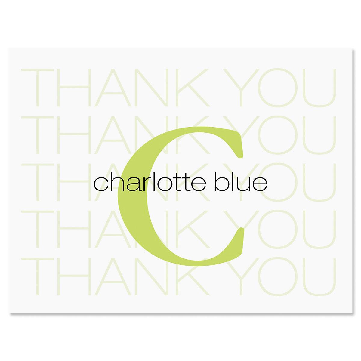 Alpha Beta Personalized Thank You Cards | Current Catalog