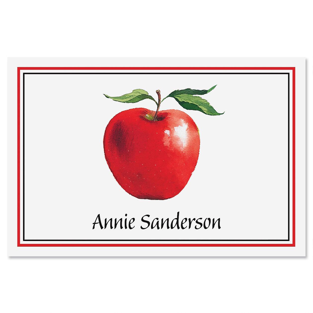 Apple Personalized Note Cards | Current Catalog