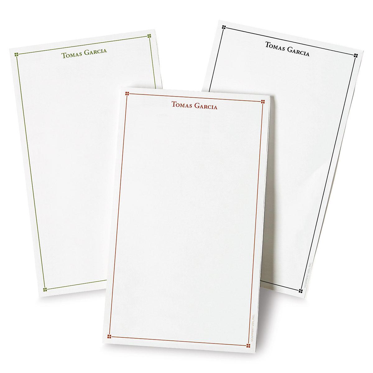Atticus Personalized Notepads | Current Catalog