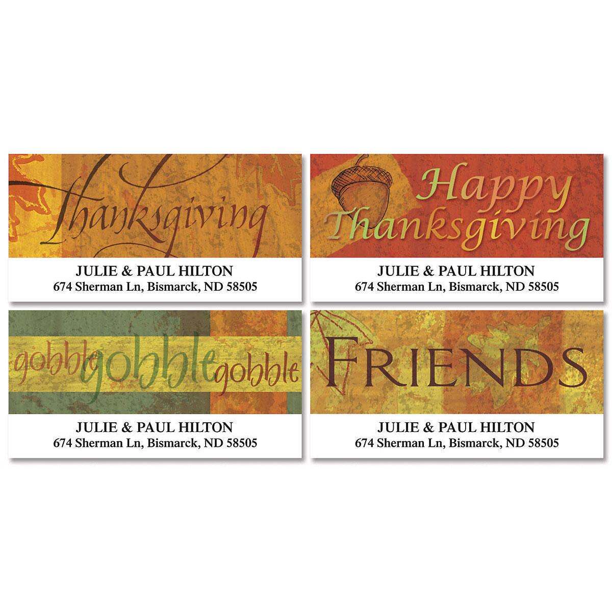 Autumn Appreciation Thanksgiving Address Label | Current Catalog