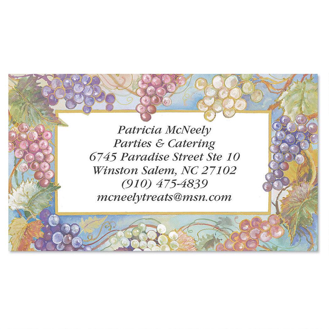 Bacchus Designer Business Cards | Current Catalog