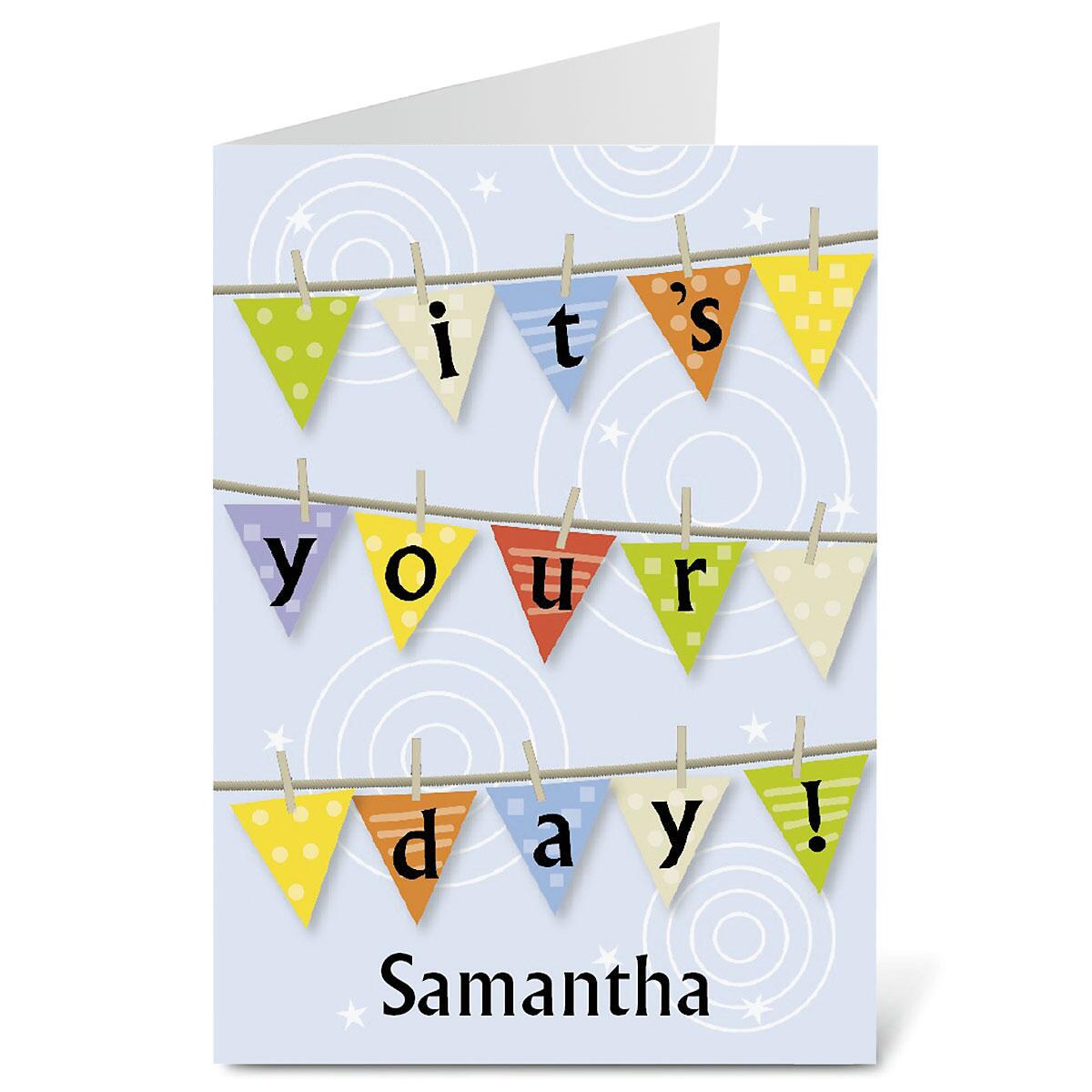 Birthday Banner Personalized Birthday Card | Current Catalog