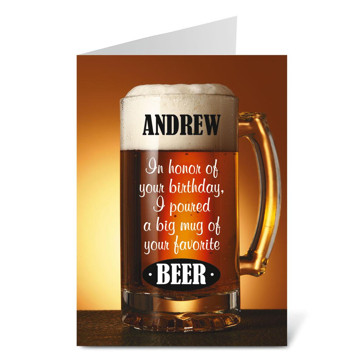 Beer Personalized Birthday Card | Current Catalog