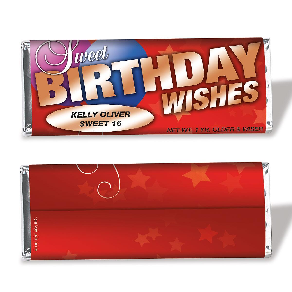 Birthday Wishes Candy Wrapper | Current Catalog