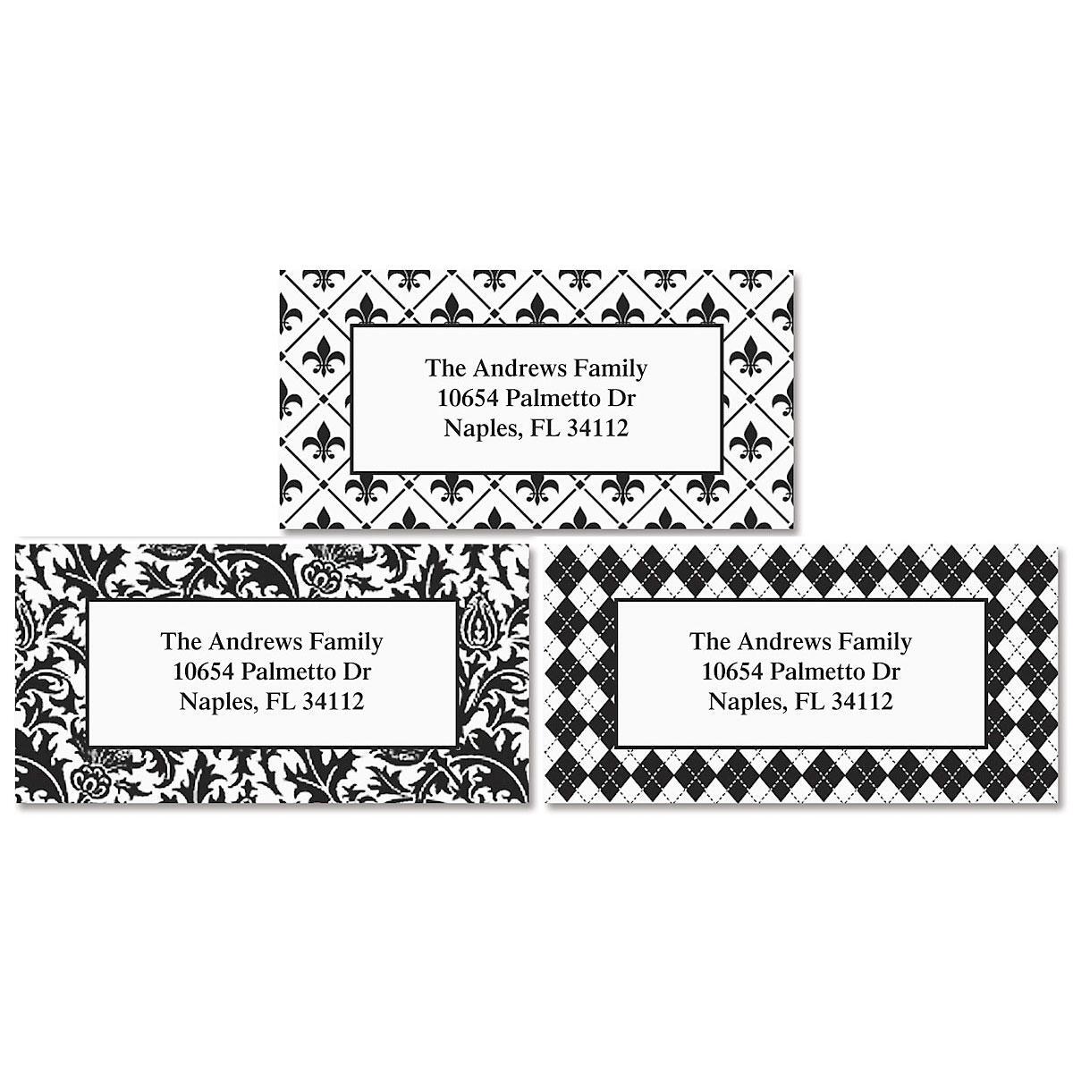 Black and White Address Labels | Current Catalog