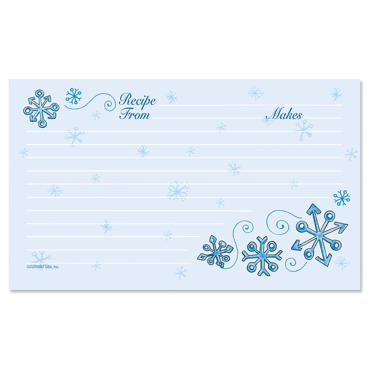 Blue Snow Recipe Cards | Current Catalog