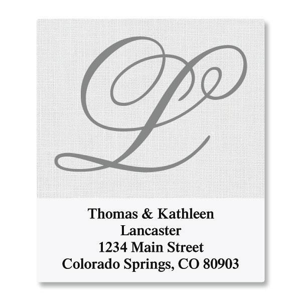 Brushed Initial Select Address Labels T960 | Current Catalog