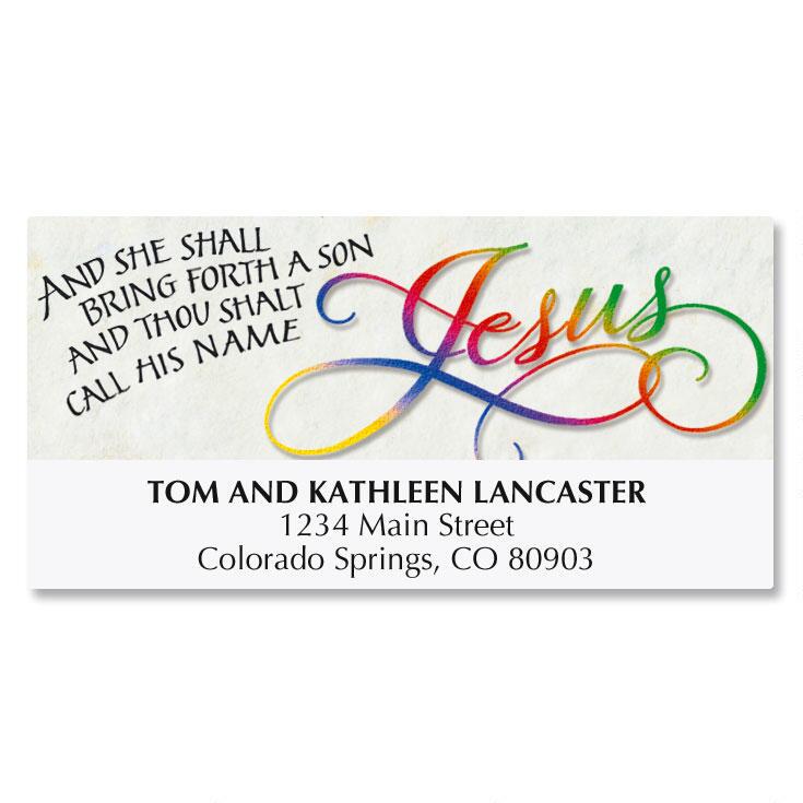 Call His Name Jesus Deluxe Address Labels | Current Catalog