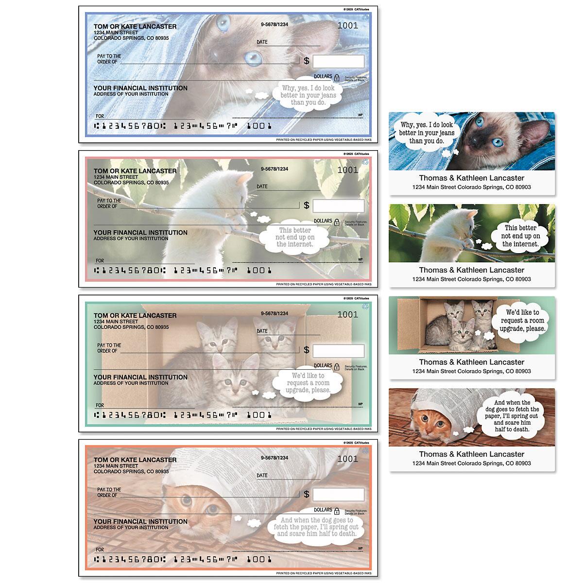 CATtitudes Single Checks with Matching Address Labels | Current Catalog