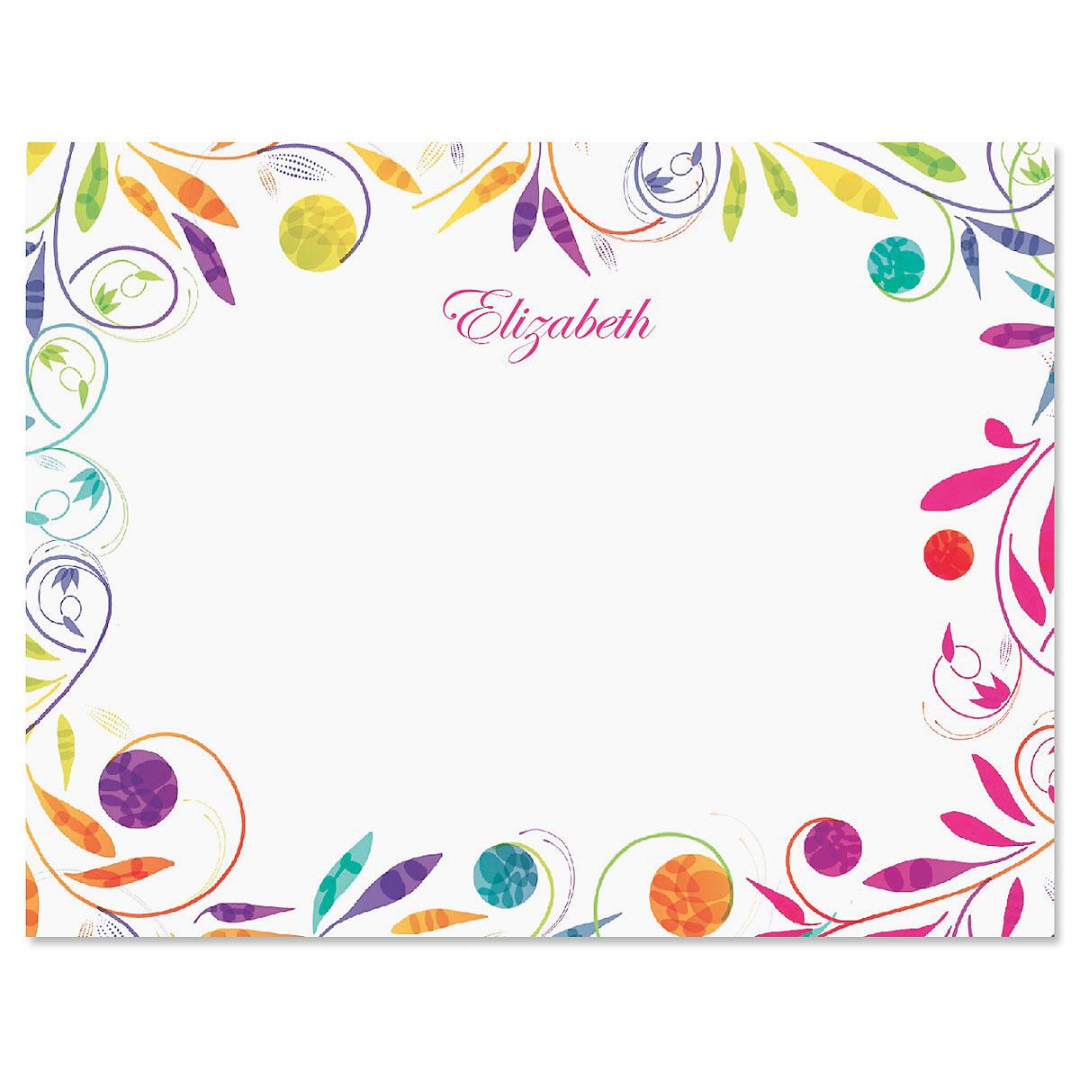 Color Swirl Correspondence Card | Current Catalog