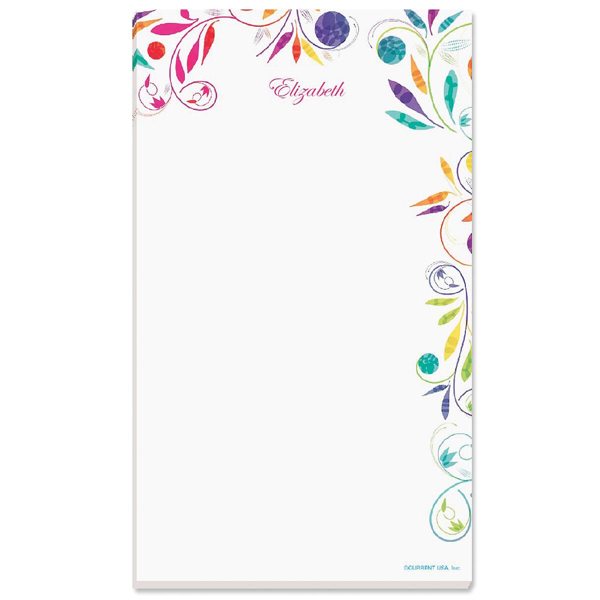 Color Swirl Personalized Notepads | Current Catalog