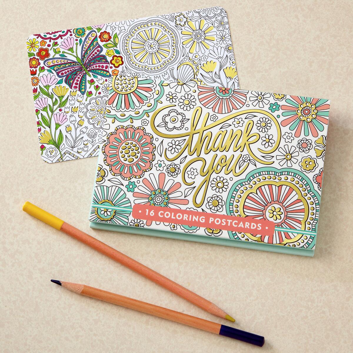 Thank You Coloring Postcards | Current Catalog
