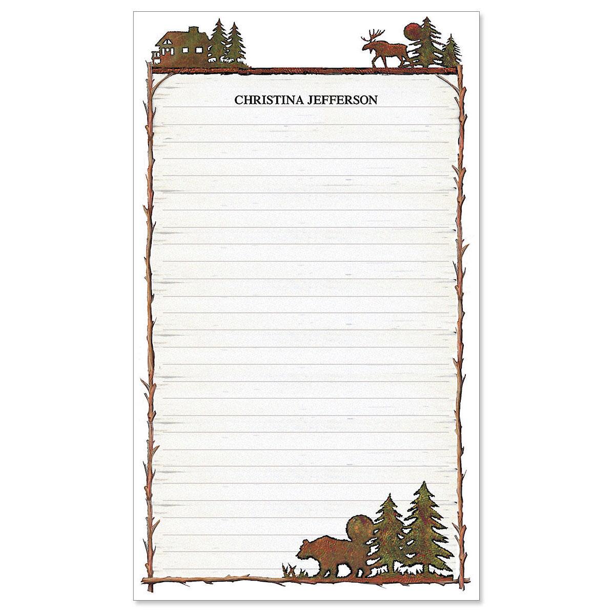 Country Lodge Personalized Memo Pads | Current Catalog