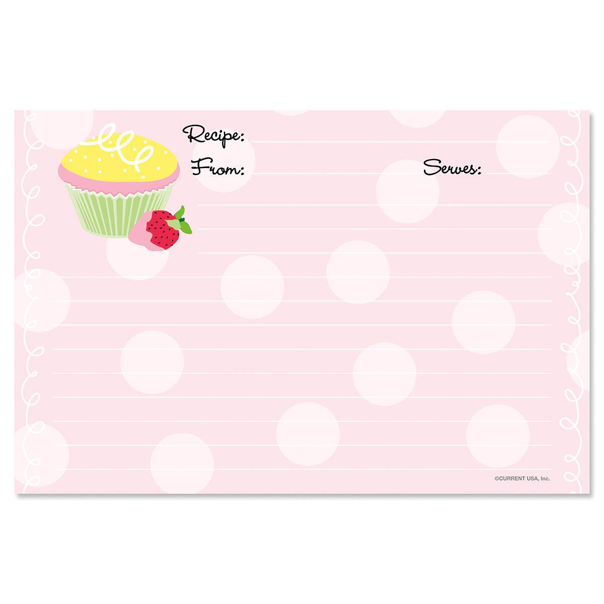 Cupcake Recipe Cards - 4 x 6 | Current Catalog
