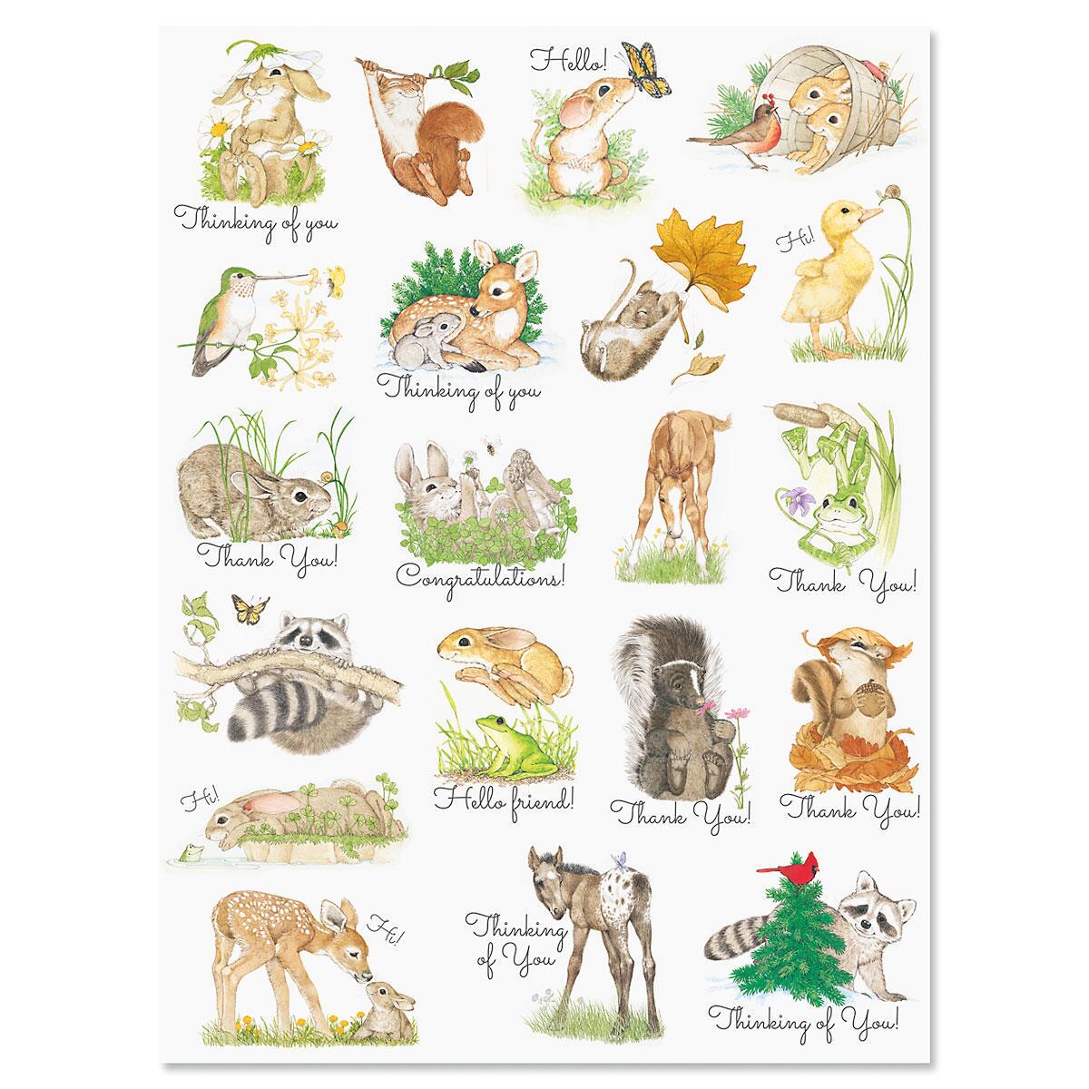 Cute Critters Stickers | Current Catalog