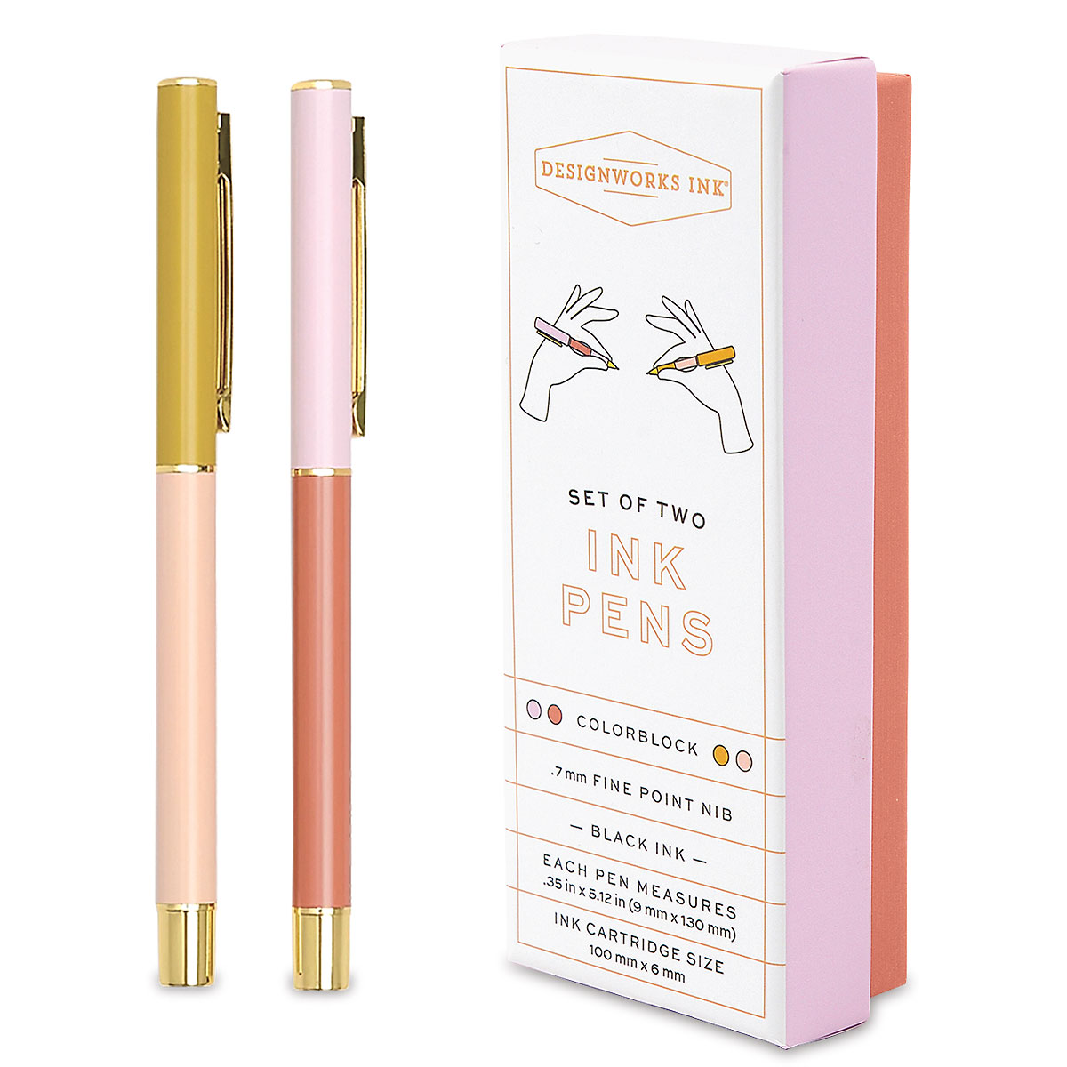 Rosewood & Blush Color Block Pens | Current Catalog