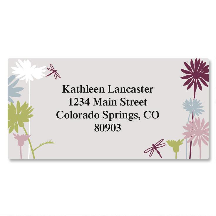Dragonfly Border Address Labels | Current Catalog