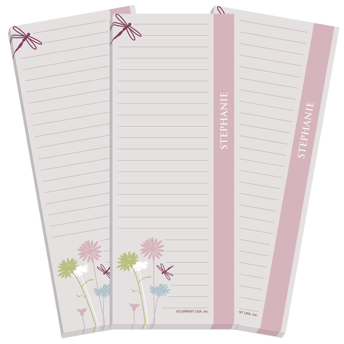 Dragonfly Personalized Lined Shopping List Pads | Current Catalog