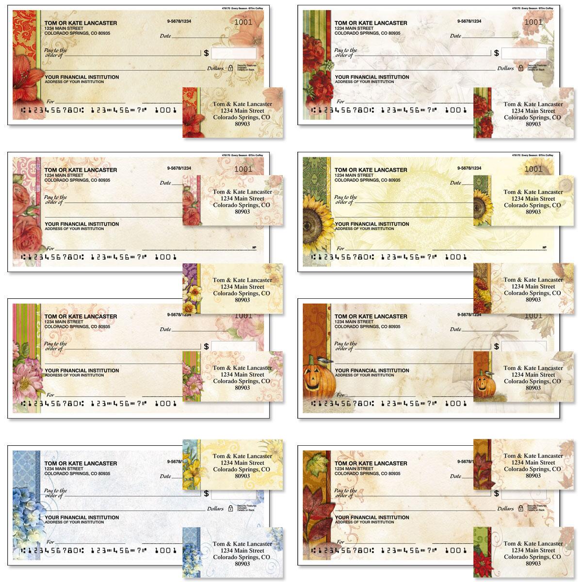 Every Season Single Checks with Matching Address Labels | Current Catalog